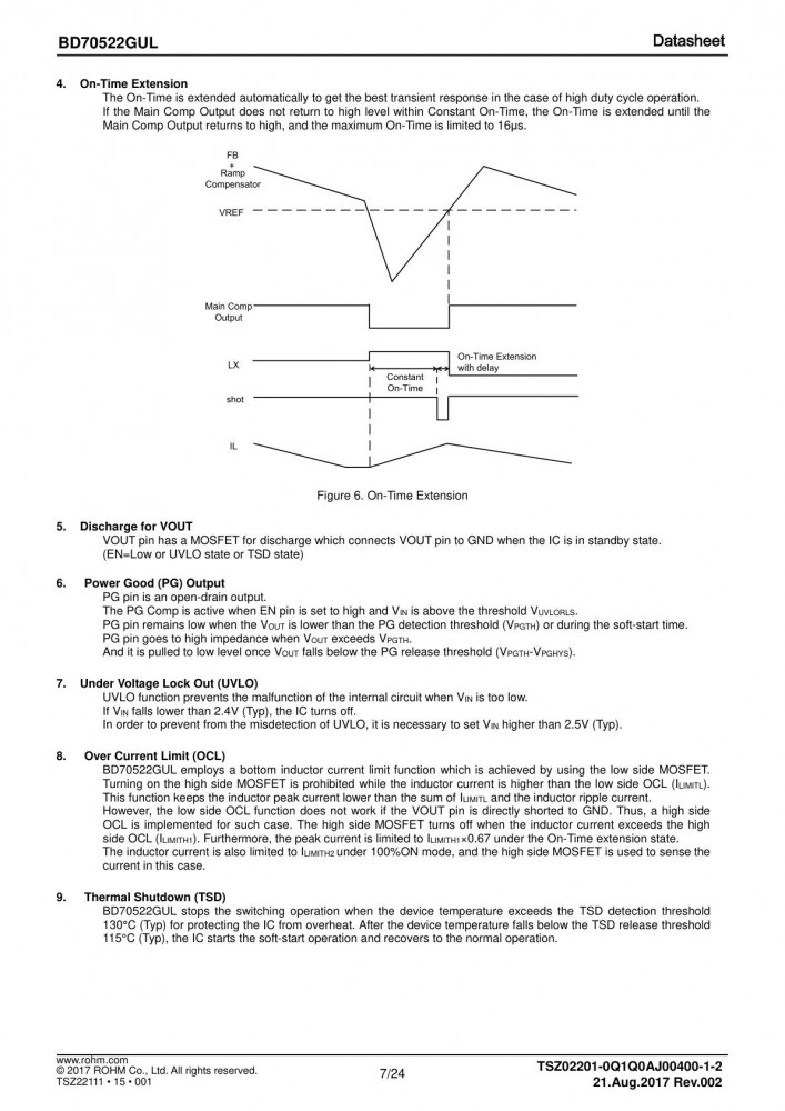 BD70522GUL-E2 datasheet page 7