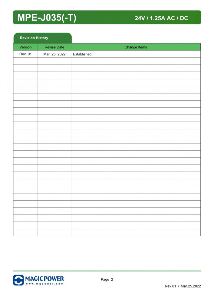 MPE-J035(-T) specification page 2