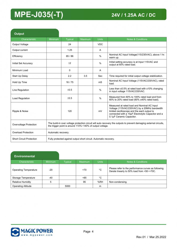 MPE-J035(-T) specification page 4