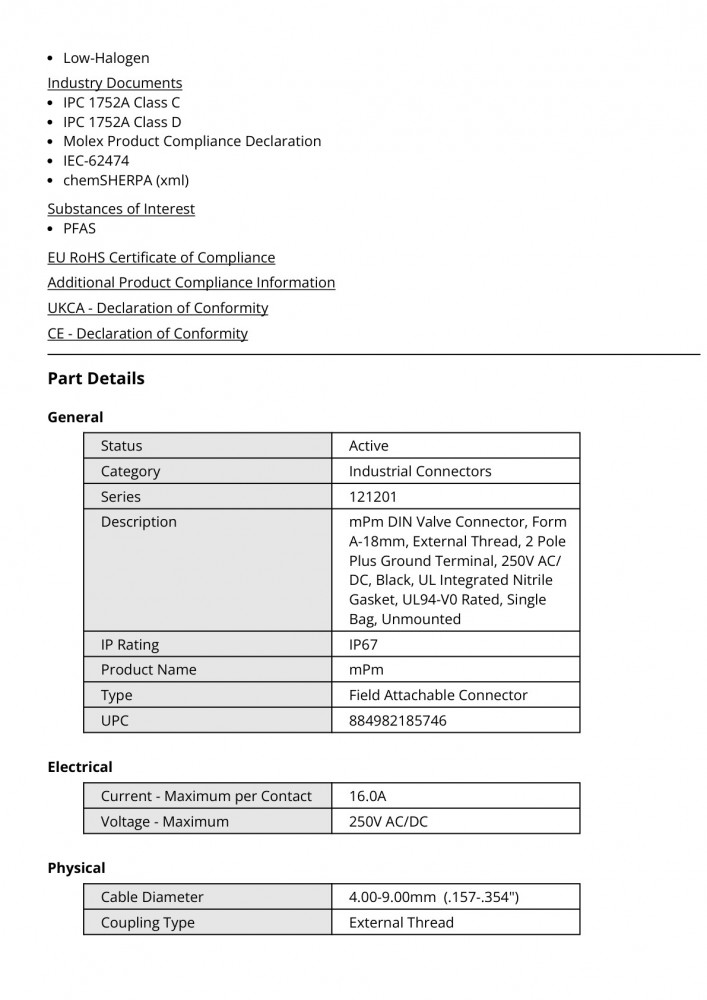 DIN valve connector specification page 2