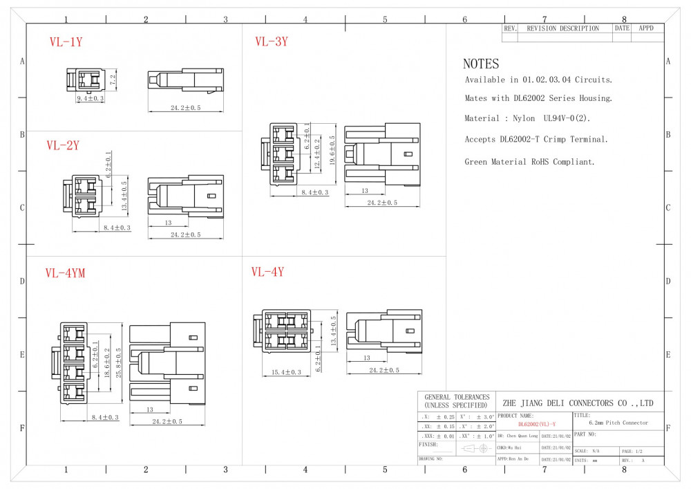 DLL VL connector drawing page 4