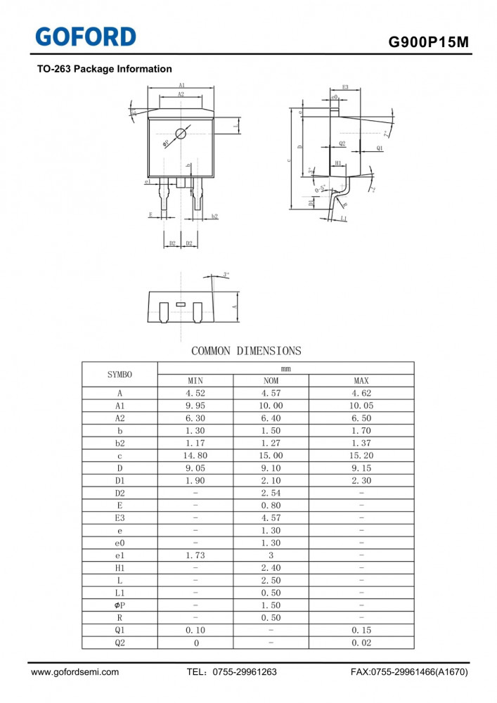 G900P15M datasheet page 6