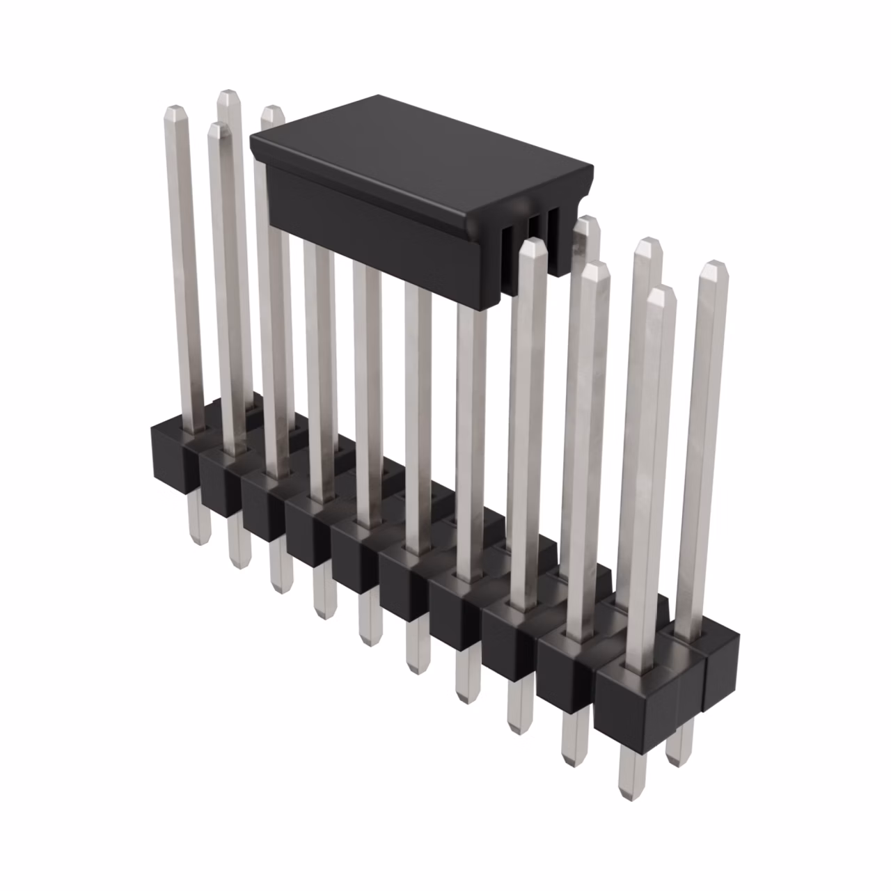 C-Grid Header, 2.54mm Pitch, Through Hole, Dual Row, Vertical, 20 Circuits, 2.54µm Tin (Sn) Plating, Tube Packaging with Cap, Lead-Free for sale