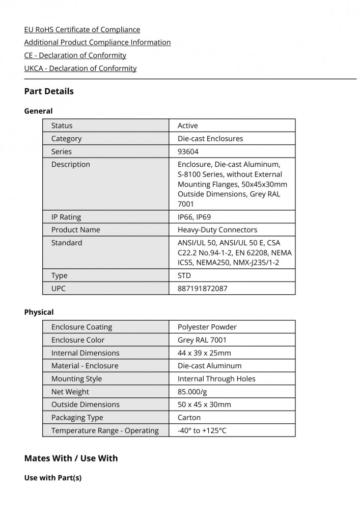 936040083 product drawing, page 2