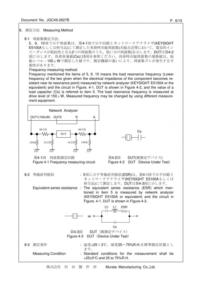 Murata crystal unit specification page 6
