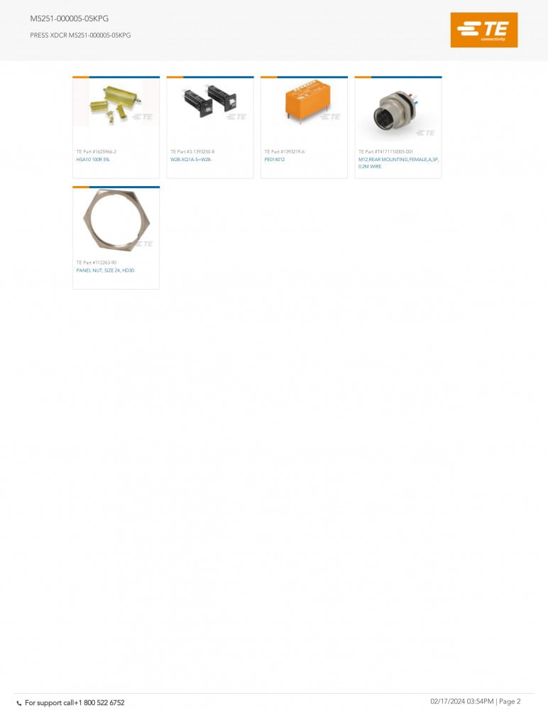 M5251-000005-05KPG technical document page 2