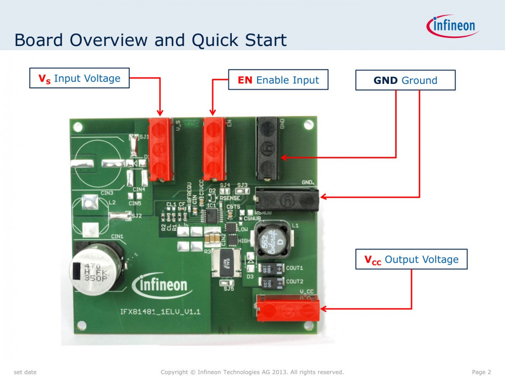IFX81481 evaluation board guide page 2