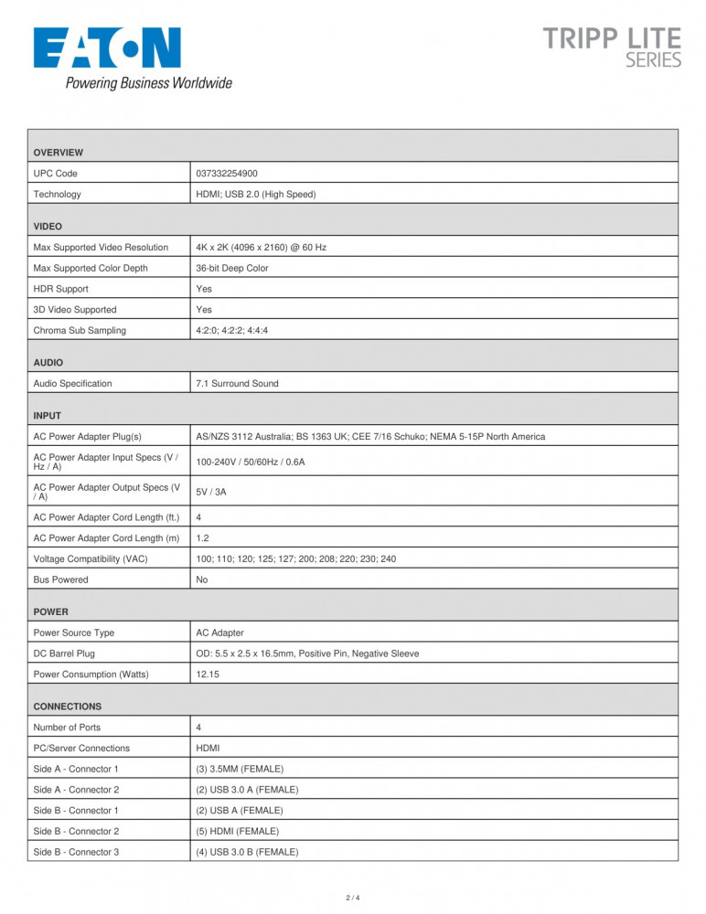 B005-HUA4 product document page 2