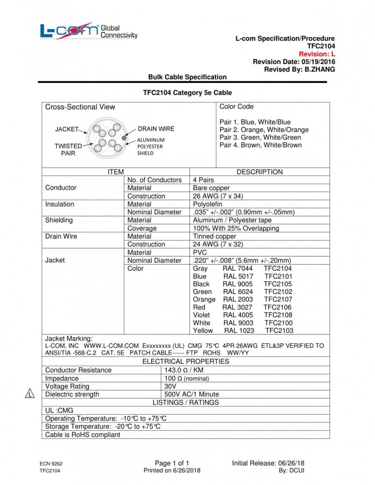 TFC2100 technical document preview