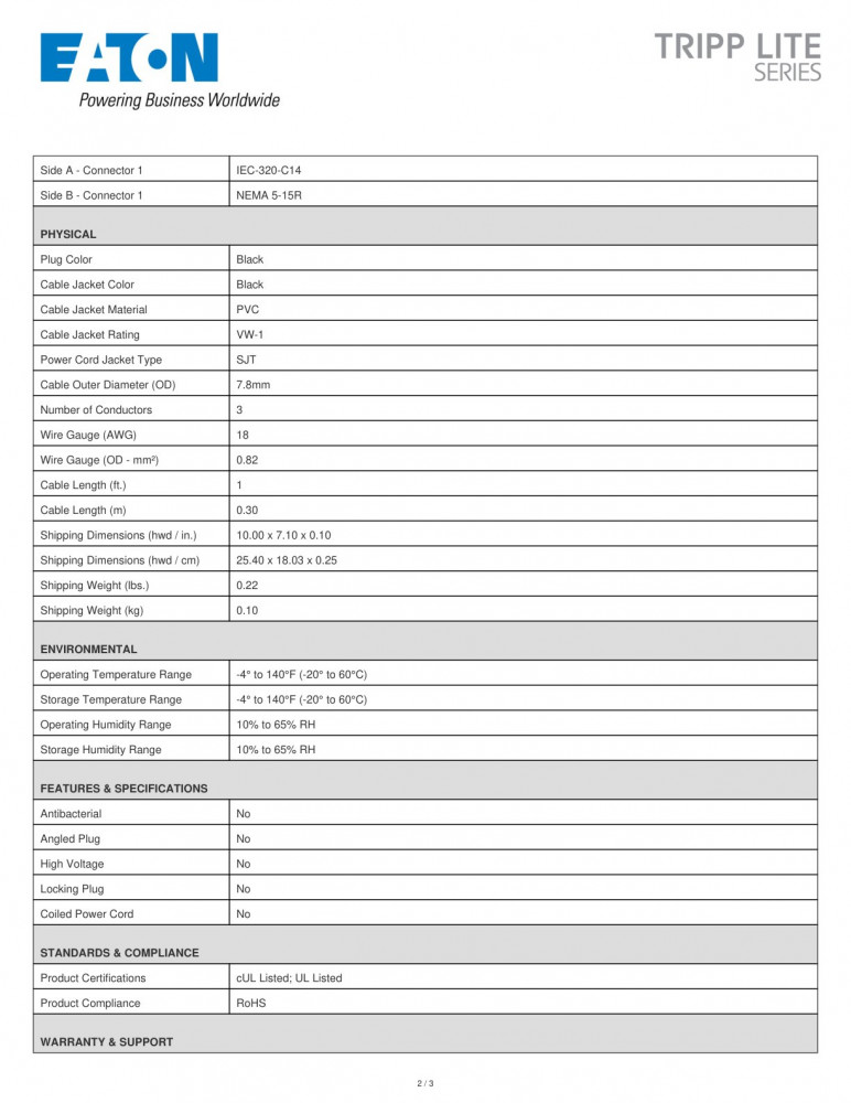 P002-001-10A product document image, page 2