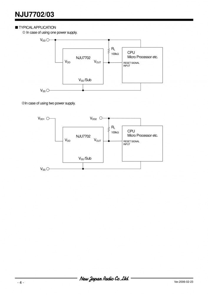 NJU7703 datasheet page 4