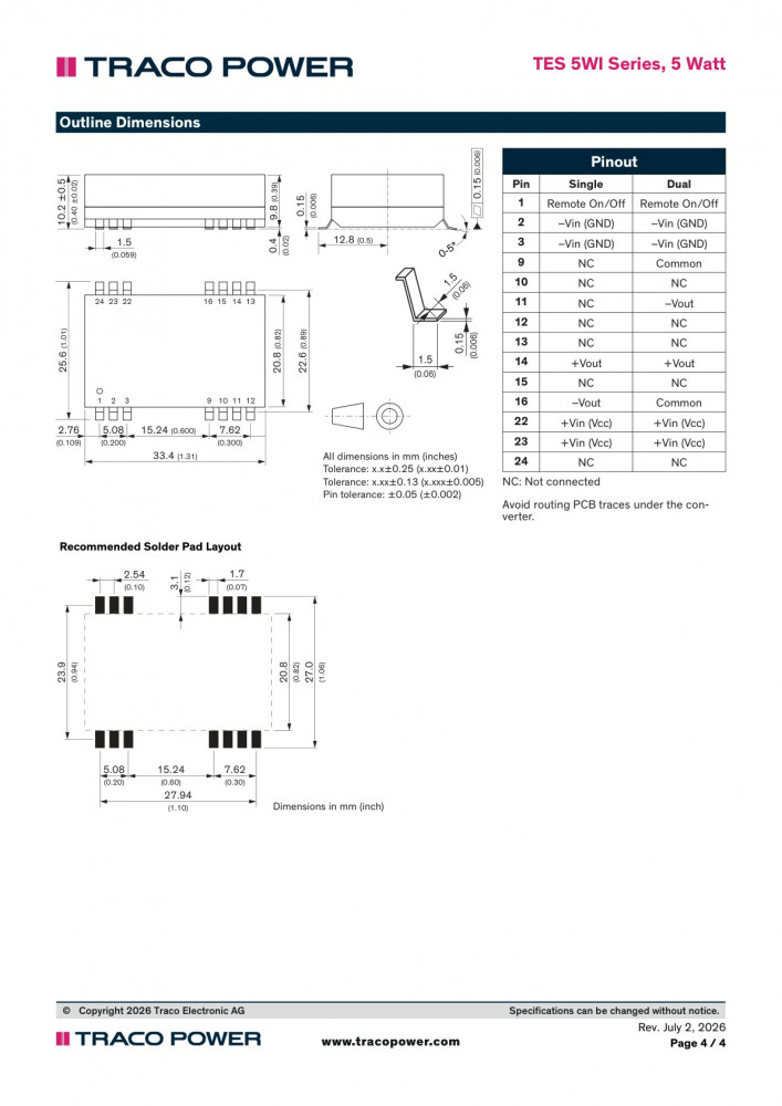 TES 5WI technical document, page 4