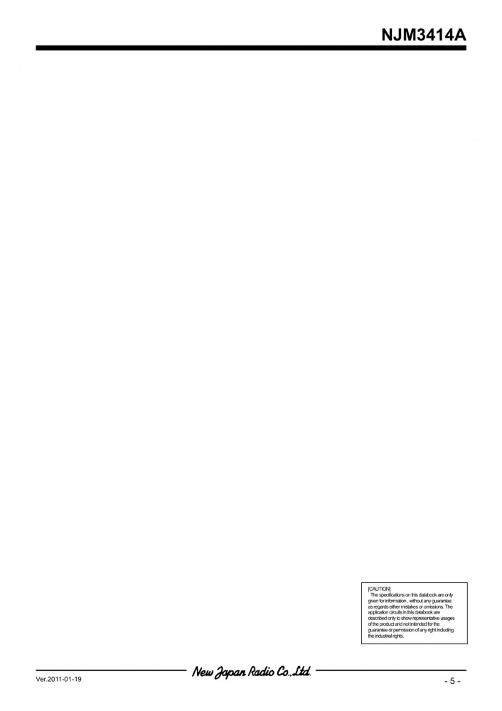 NJM3414AV-TE1 datasheet page 5