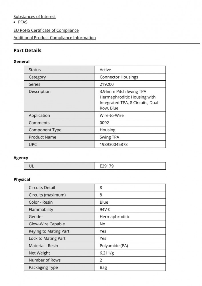 MOLEX 2192000804 product document page 2