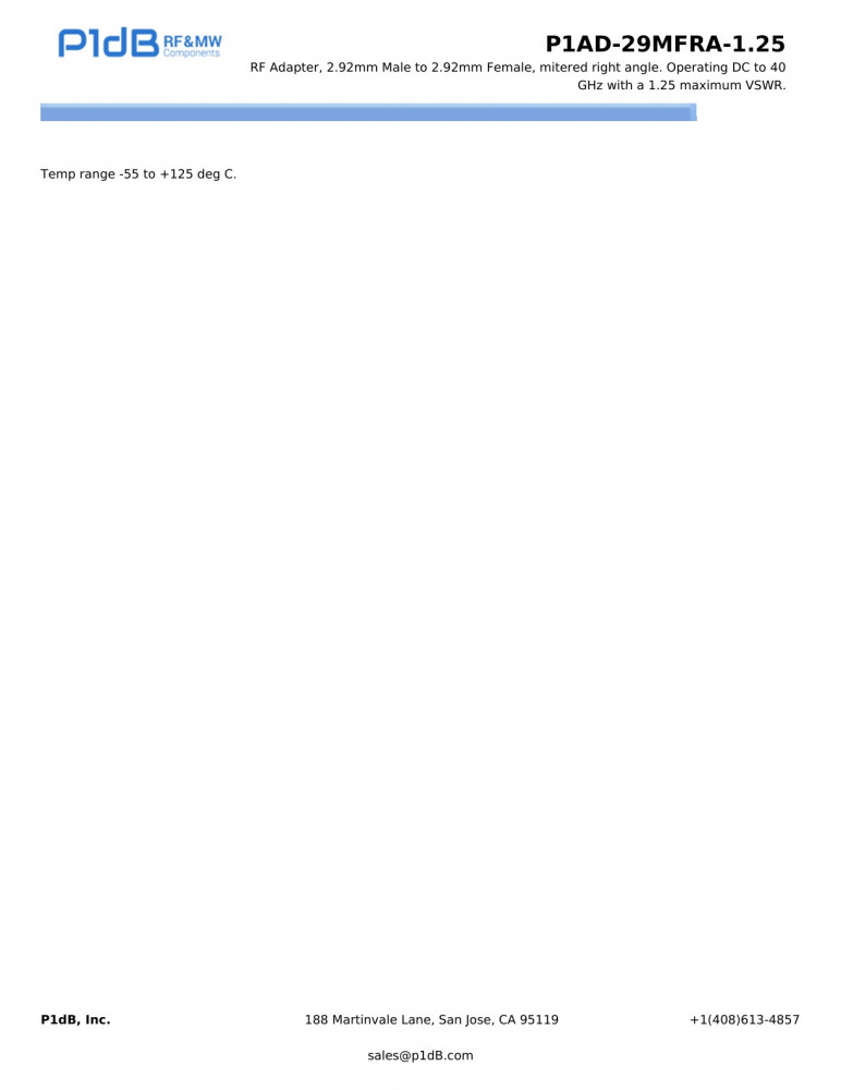 P1AD-29MFRA-1.25 mechanical drawing