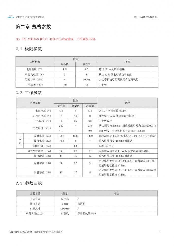 E21-230G37S datasheet page 5