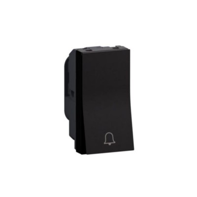 Arteor Advance - 1 module 1 way 10A slim bell push matt white - 250V AC electromechanical push button - IP20 - Screw terminals