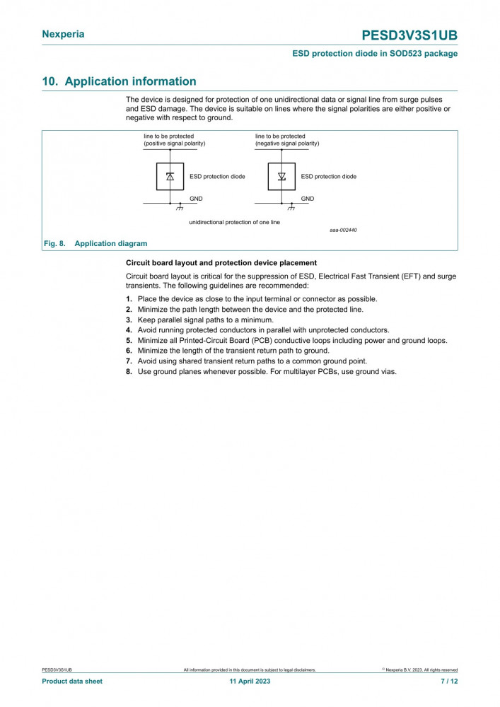 PESD3V3S1UB datasheet page 7