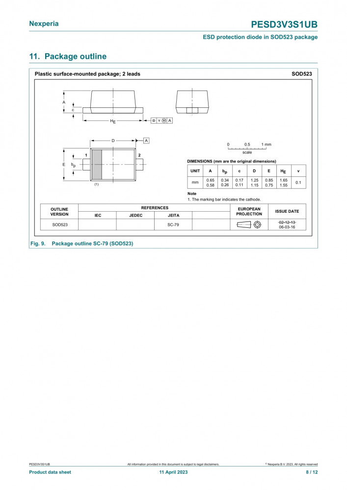 PESD3V3S1UB datasheet page 8