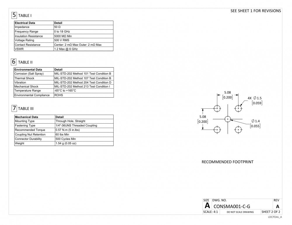 CONSMA001-C-G drawing sheet 2