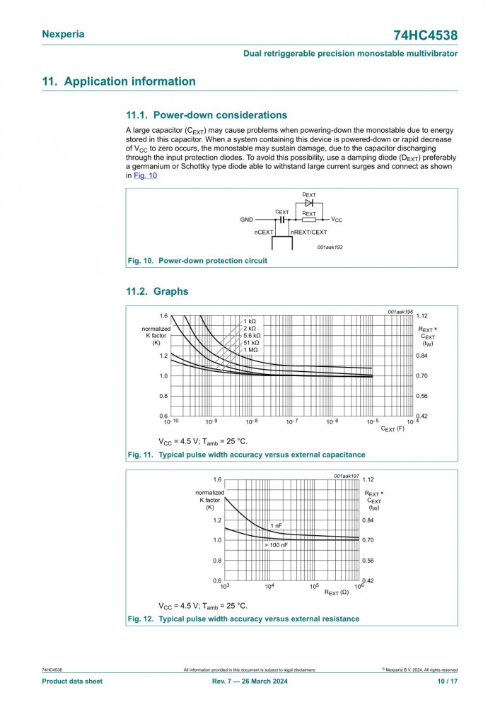 74HC4538D datasheet page 10