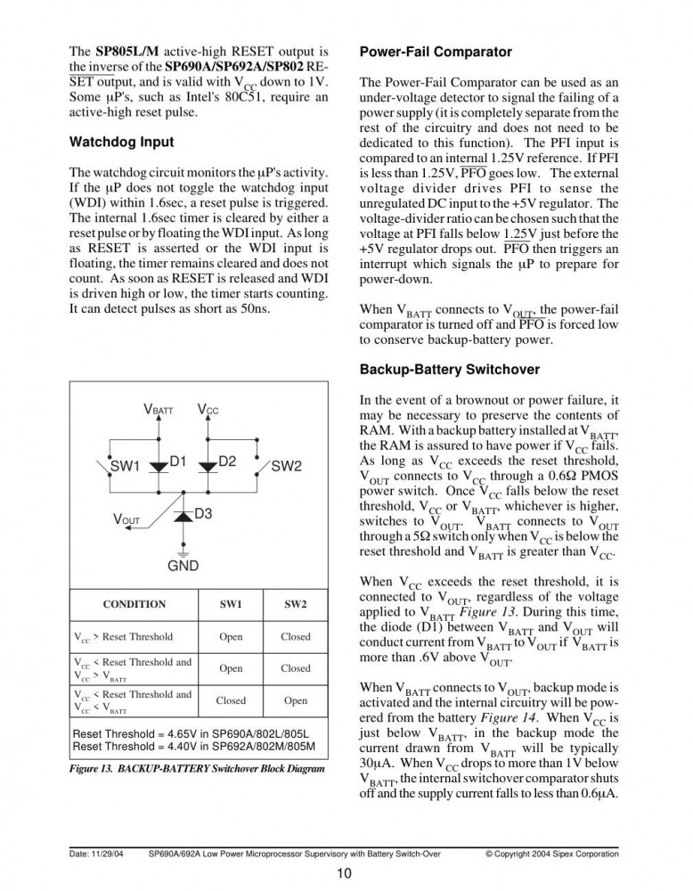 SP690AEN-L datasheet page 10