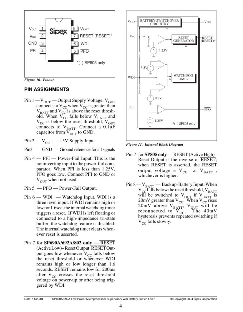 SP690AEN-L datasheet page 4