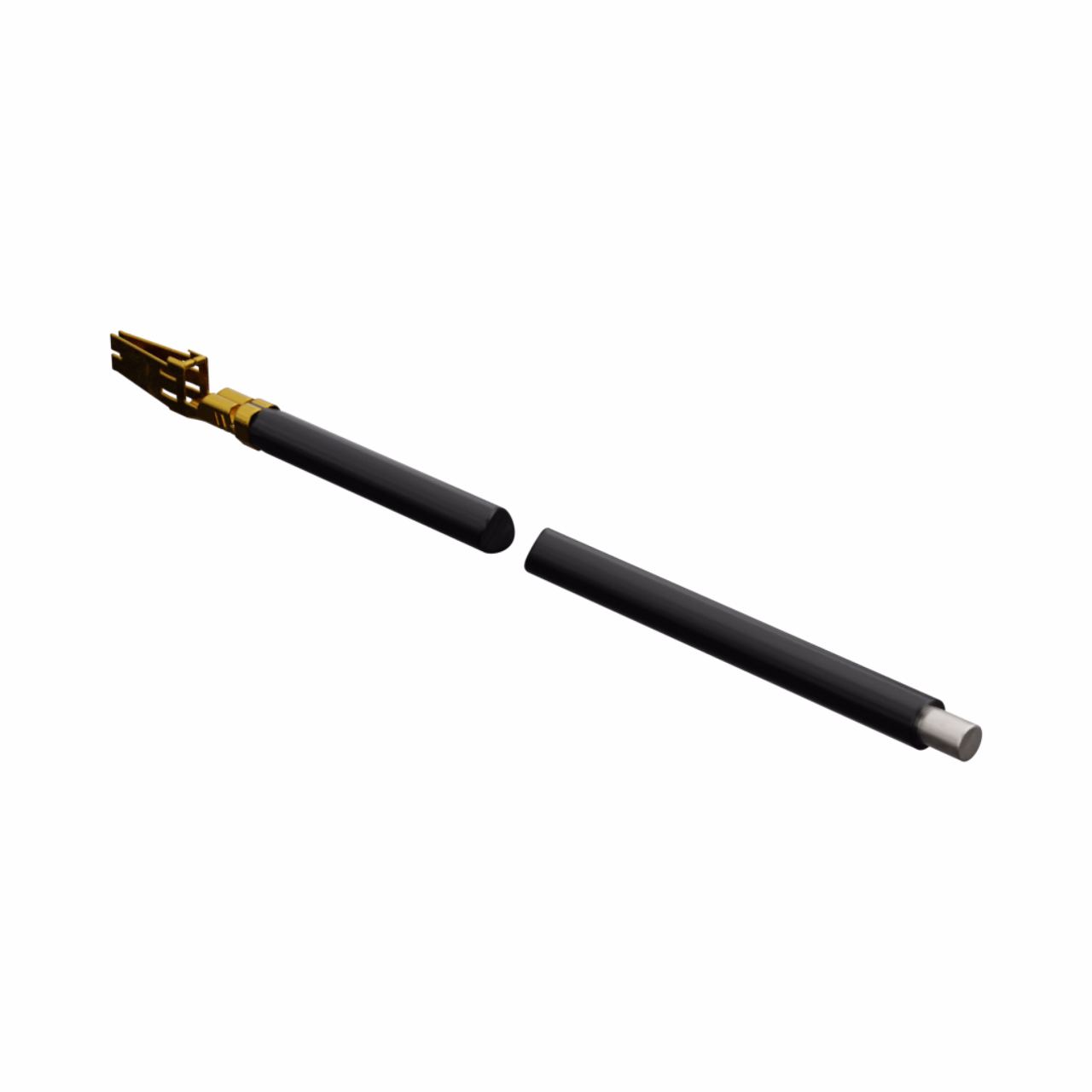Pre-Crimped Lead Mini-Fit Sr. Female-to-Pigtail, Gold (Au) Plating, 225.00mm Length, 10 AWG, Black for sale