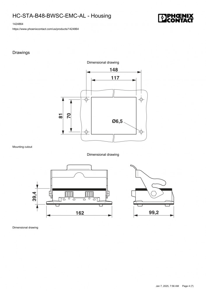Phoenix Contact 1424864 technical document page 4