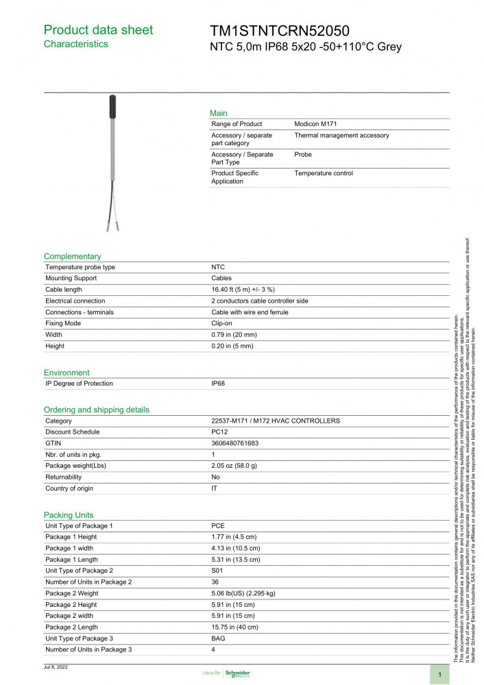 TM1STNTCRN52050 technical document page 1
