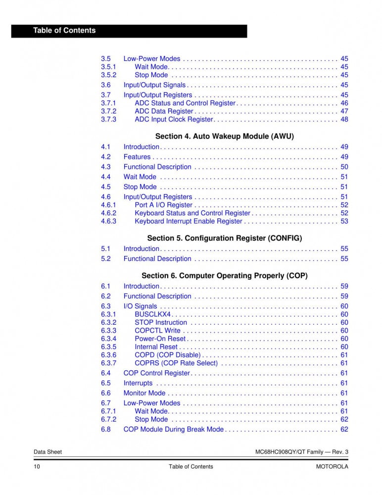 MC68HC908QY/QT datasheet page 10
