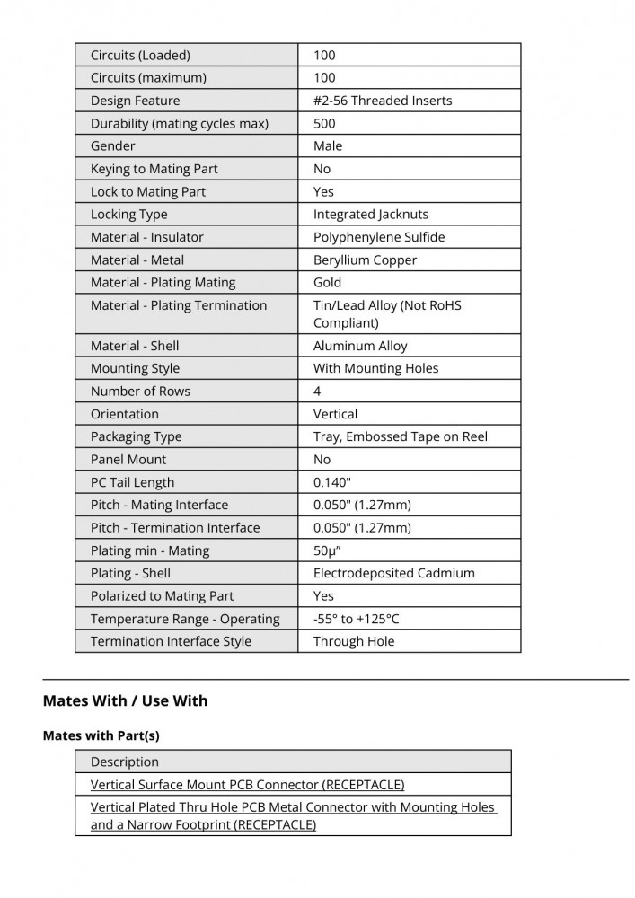 Technical document page 2 for MK-413-100-135-6200-0B7