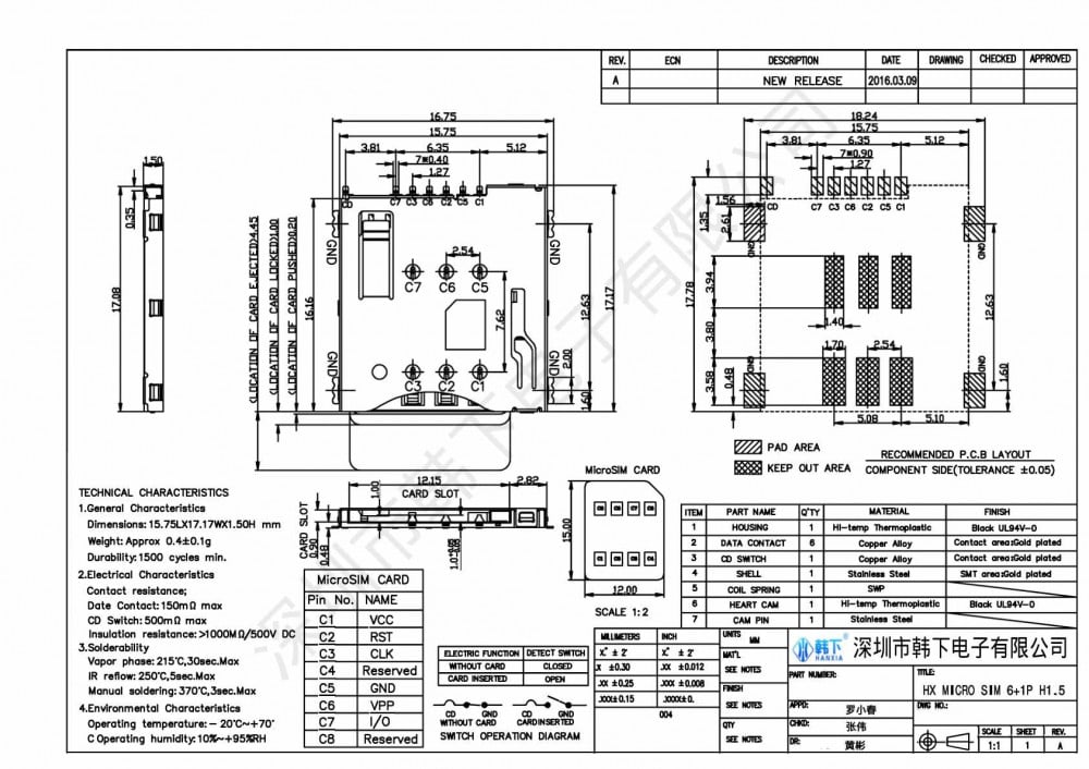 HX MICRO SIM 6+1P H1.5 document page 1
