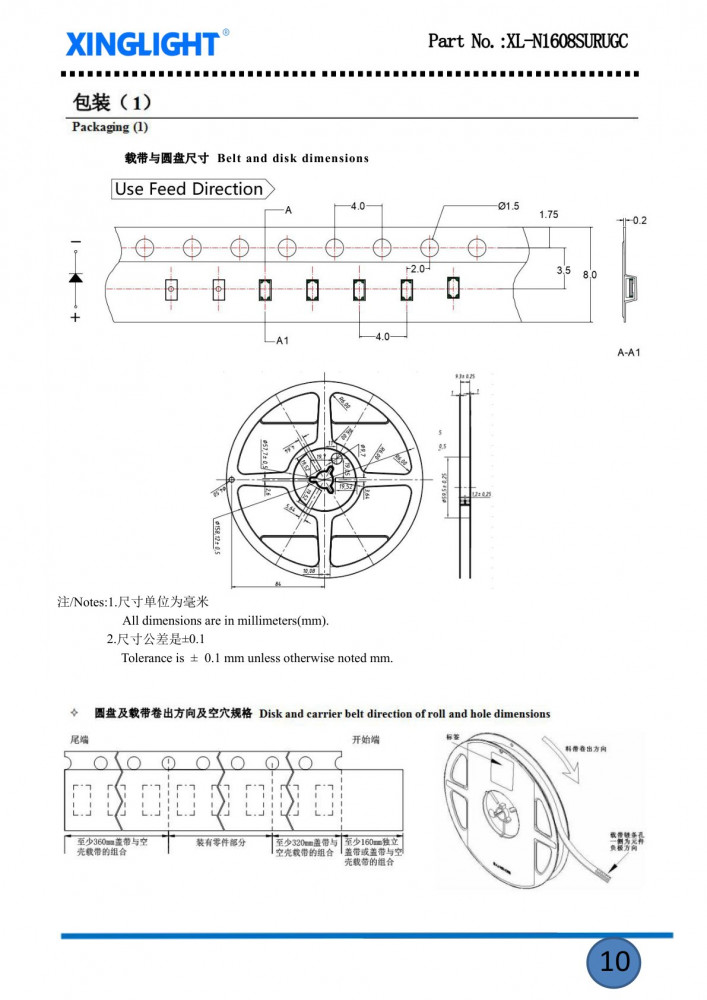 XL-N1608SURUGC datasheet page 10
