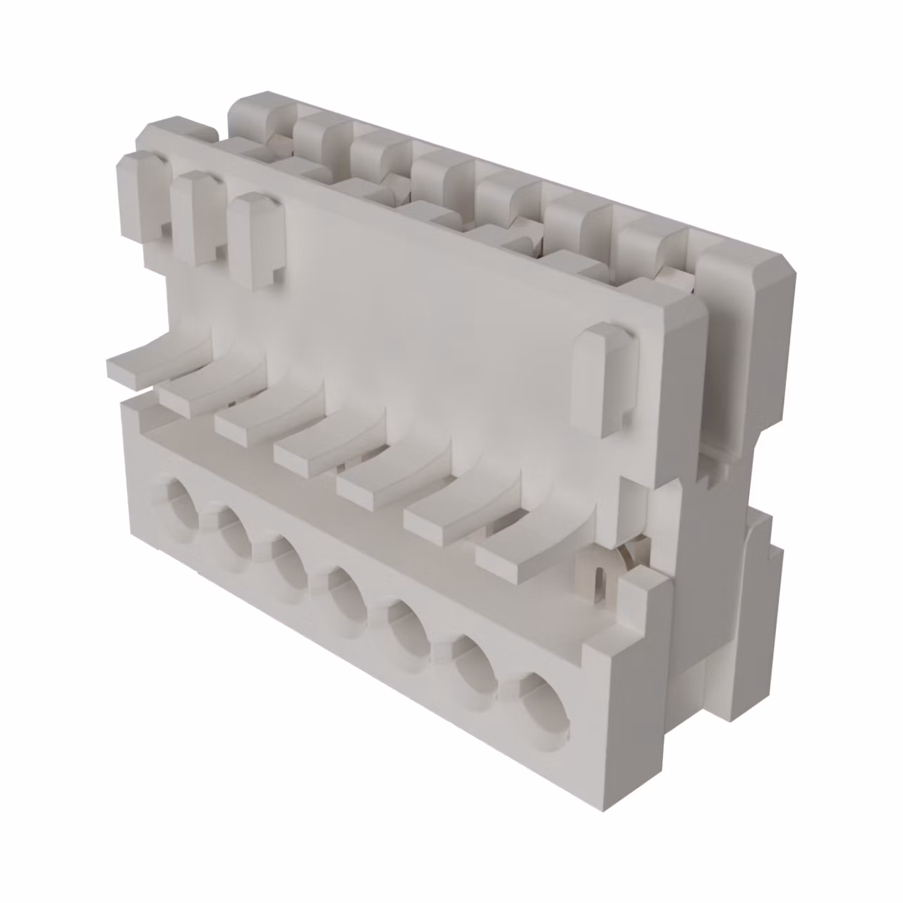 Appli-Mate RAST 2.5 Female Connector, 5.00mm Pitch, 4 Circuits, Position D, E, F and G Removed, Open Endwalls for sale