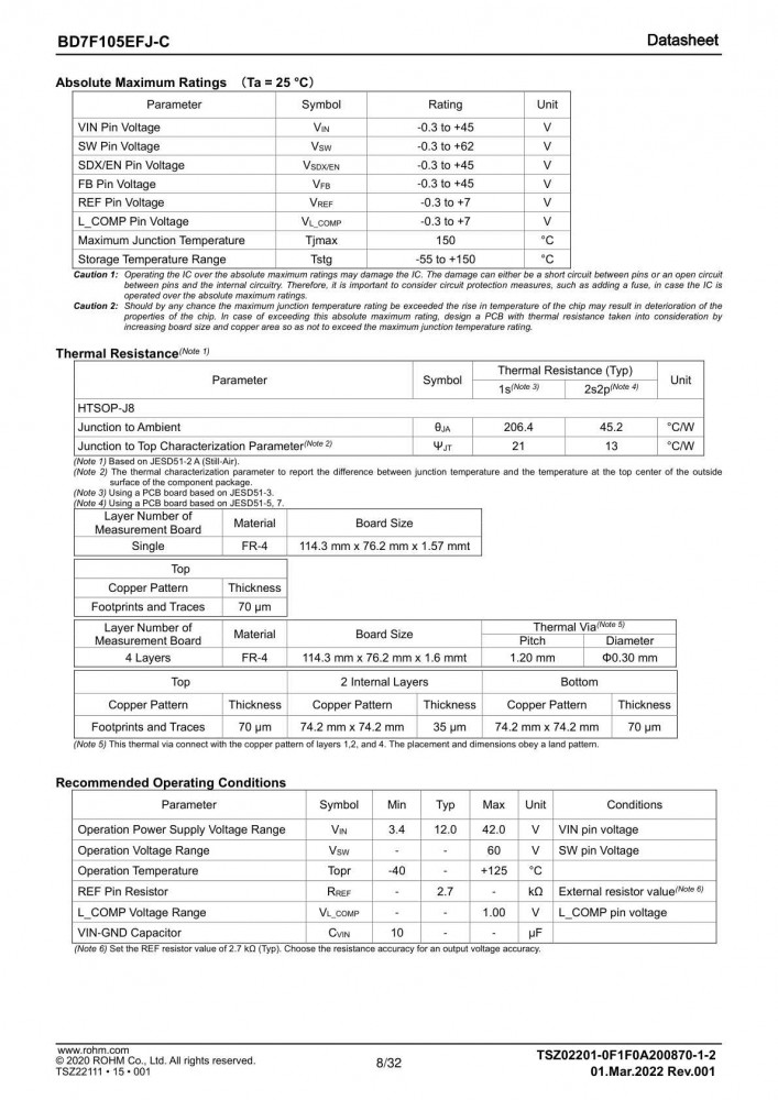 BD7F105EFJ-CE2 datasheet page 8