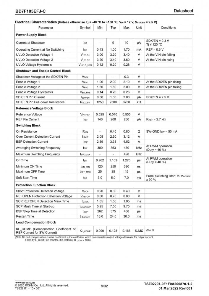 BD7F105EFJ-CE2 datasheet page 9