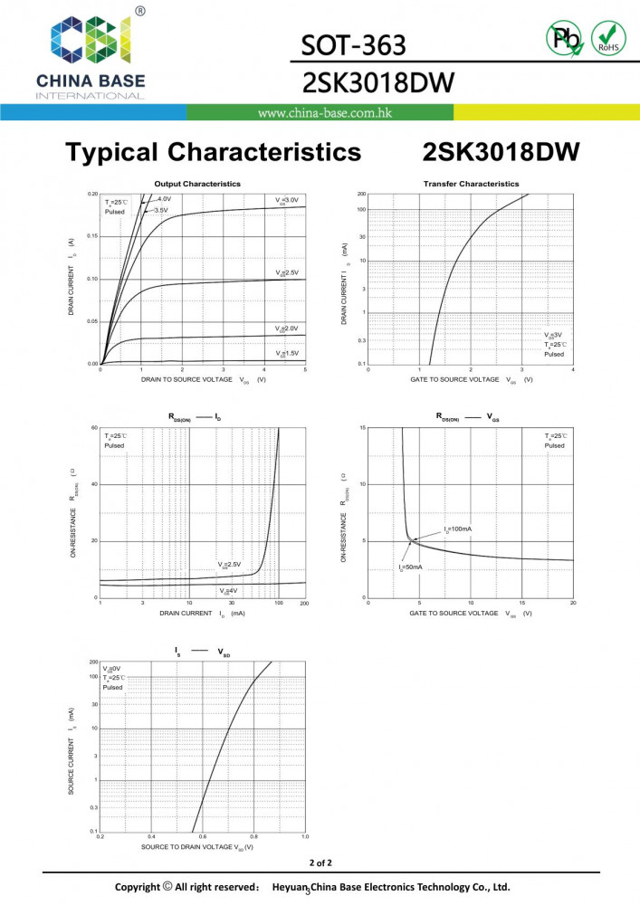 2SK3018DW datasheet page 2
