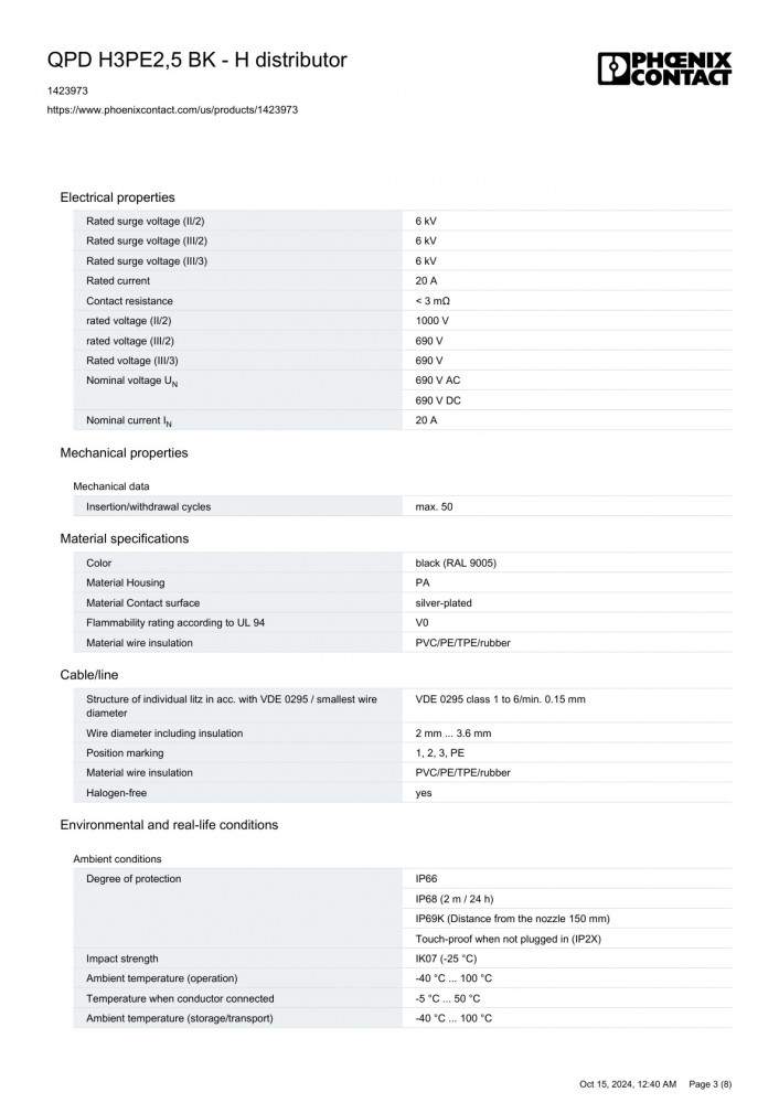 Phoenix Contact 1423973 technical document page 3