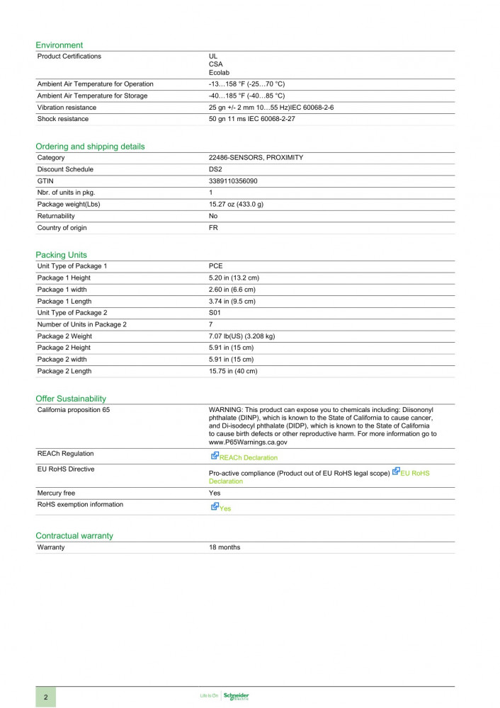 XS9D111A2L2 technical document page 2