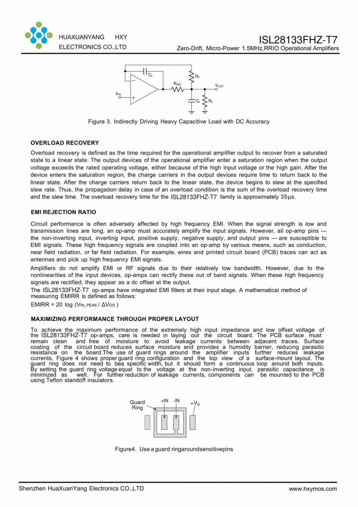 ISL28133FHZ-T7-HXY datasheet page 9