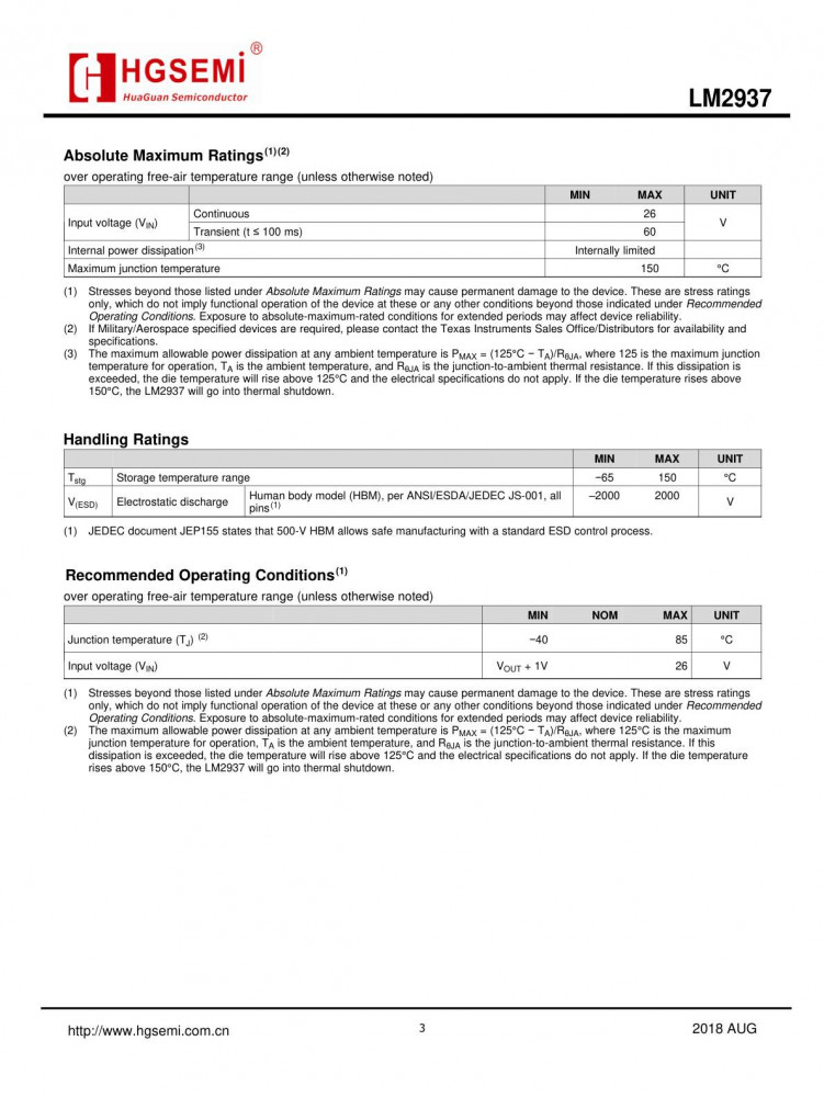 LM2937 datasheet page 3