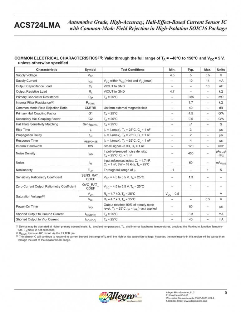 ACS724 datasheet page 5