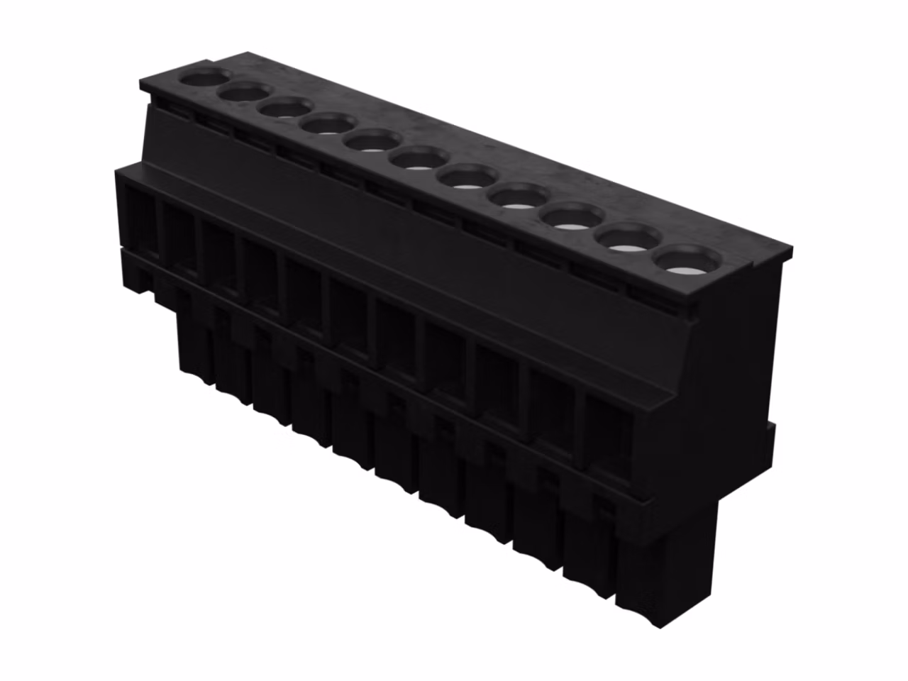 3.50mm Pitch Eurostyle Vertical Plug, with Standard Imprinting, Rear Wire Entry, Black, 11 Circuits for sale