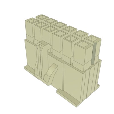 Samtec IPBD-04-D Rectangular Connector Housing