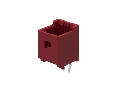 1.50mm Pitch, CLIK-Mate PCB Receptacle, Single Row, Through Hole, Vertical, Tin Plating, Positive Lock, without Peg, 2 Circuits, Red for sale