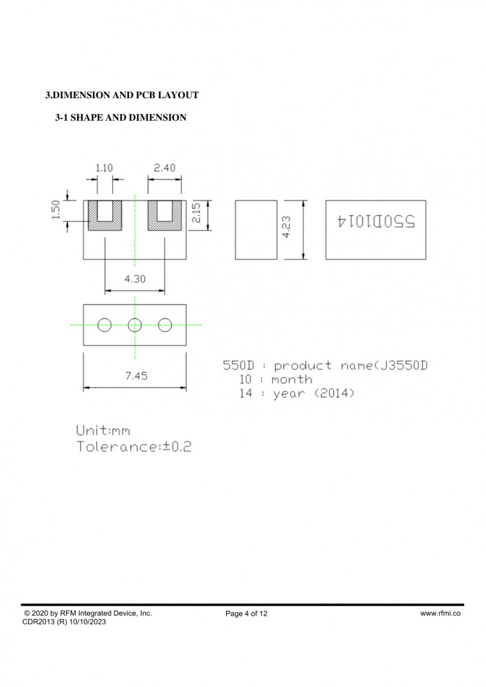 CDR2013 technical document page 4