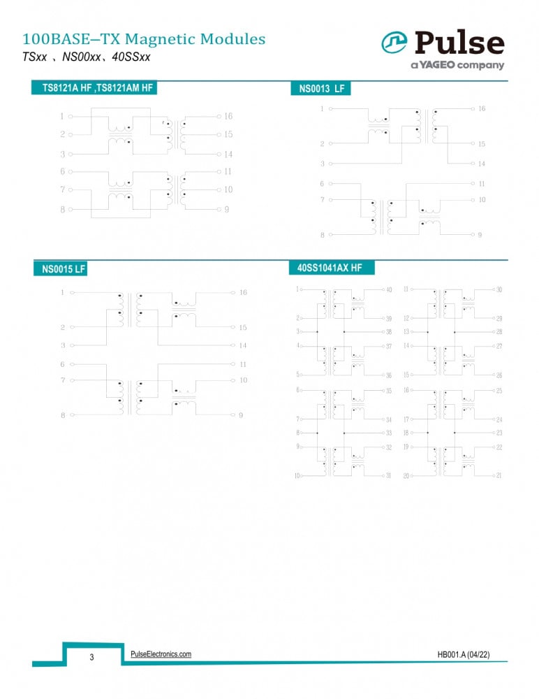 TS8121CMHF technical document page 3