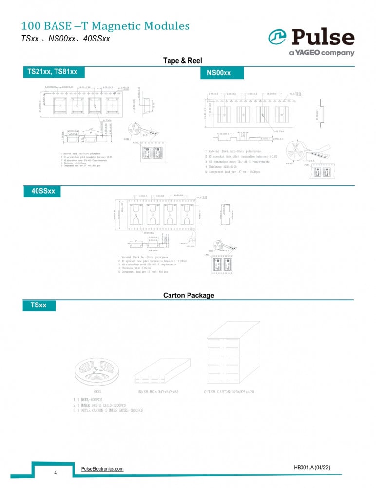 TS8121CMHF technical document page 4
