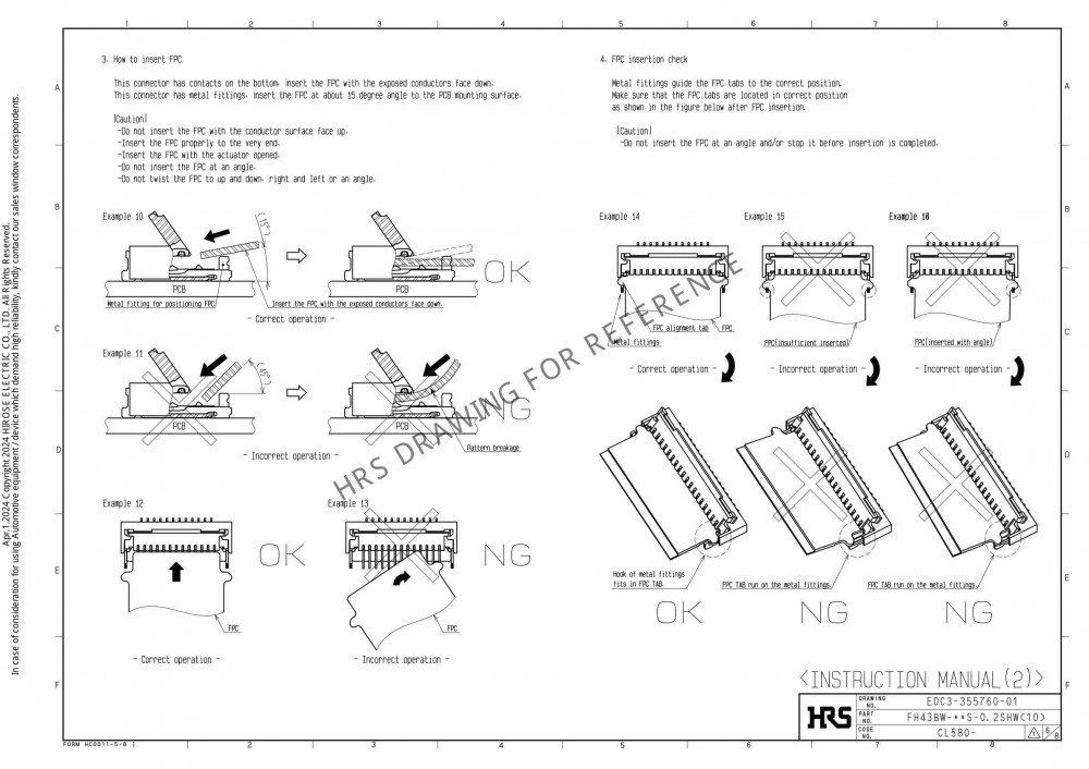 HRS FH43BW technical document page 6